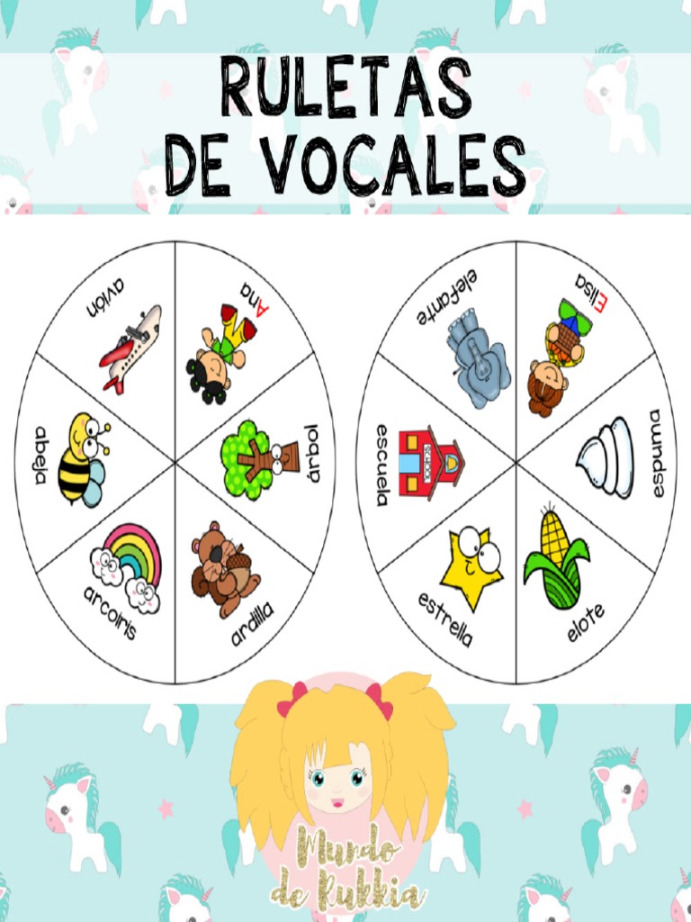 Ruleta de Vocales Recopilado Por Mundo de Rukkia | PDF