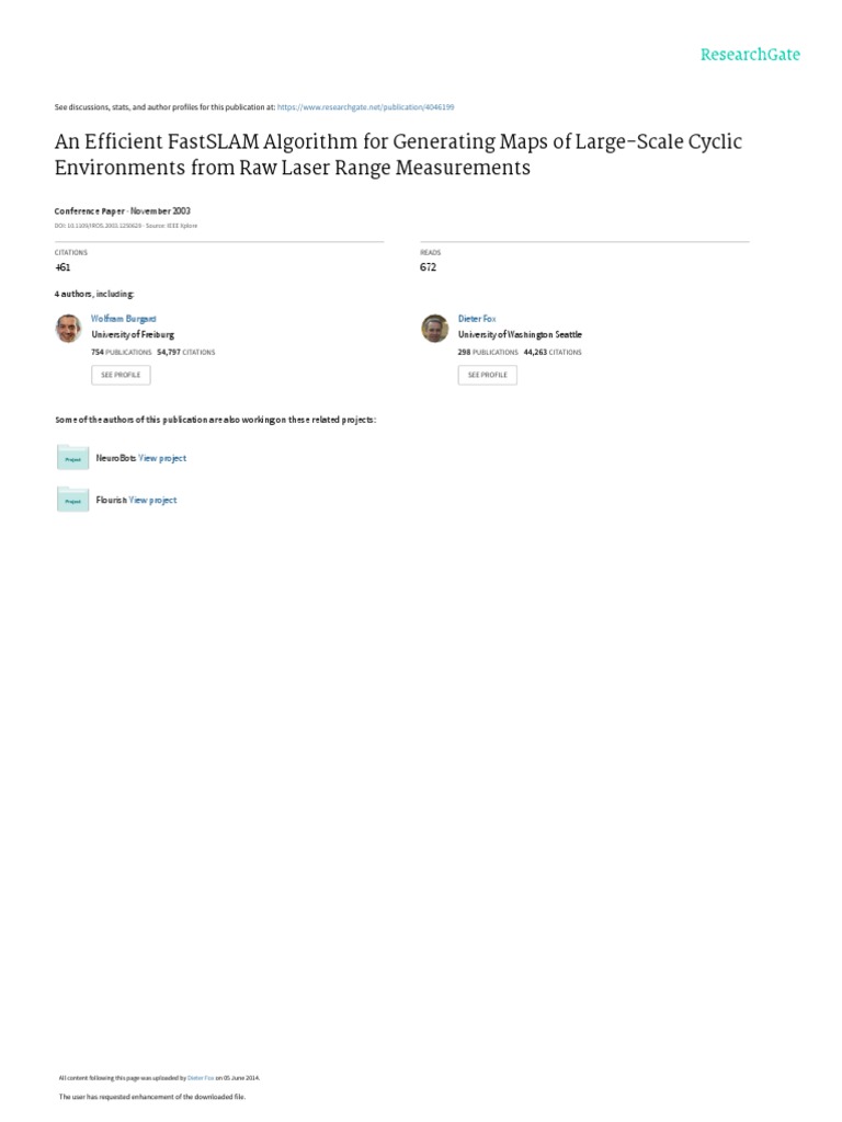 An Efficient Fastslam Algorithm For Generating Maps Of Large Scale