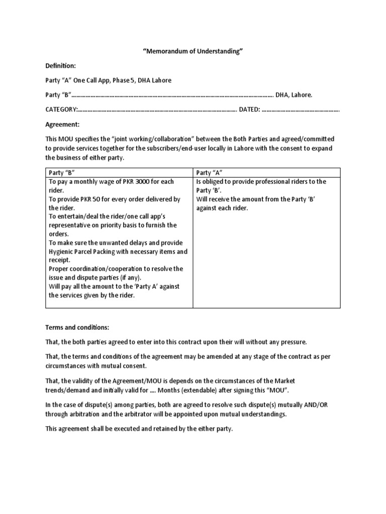 Agreement For Riders | PDF | Civil Law (Legal System) | Common Law