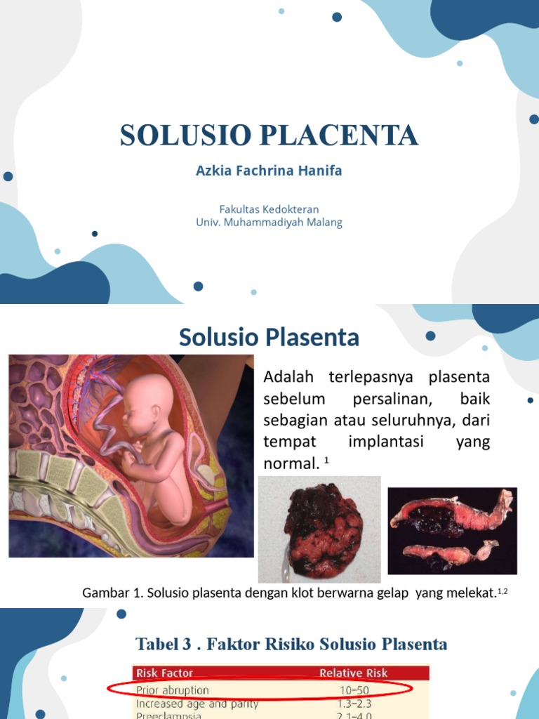 Solusio Placenta | PDF