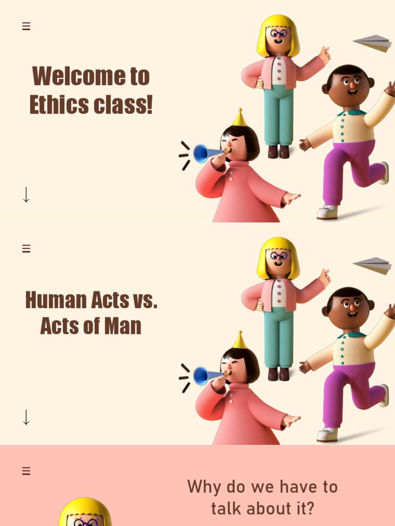 GEC8 - Human Acts Vs Acts of Man | PDF | Autonomy | Morality