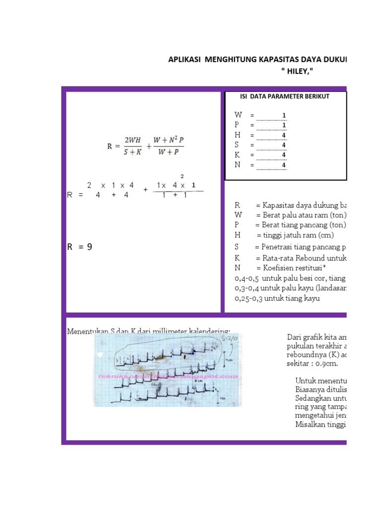 Rumus Hiley Exel | PDF