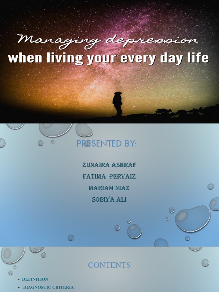 4) Management of Depression | PDF | Cognitive Behavioral Therapy ...