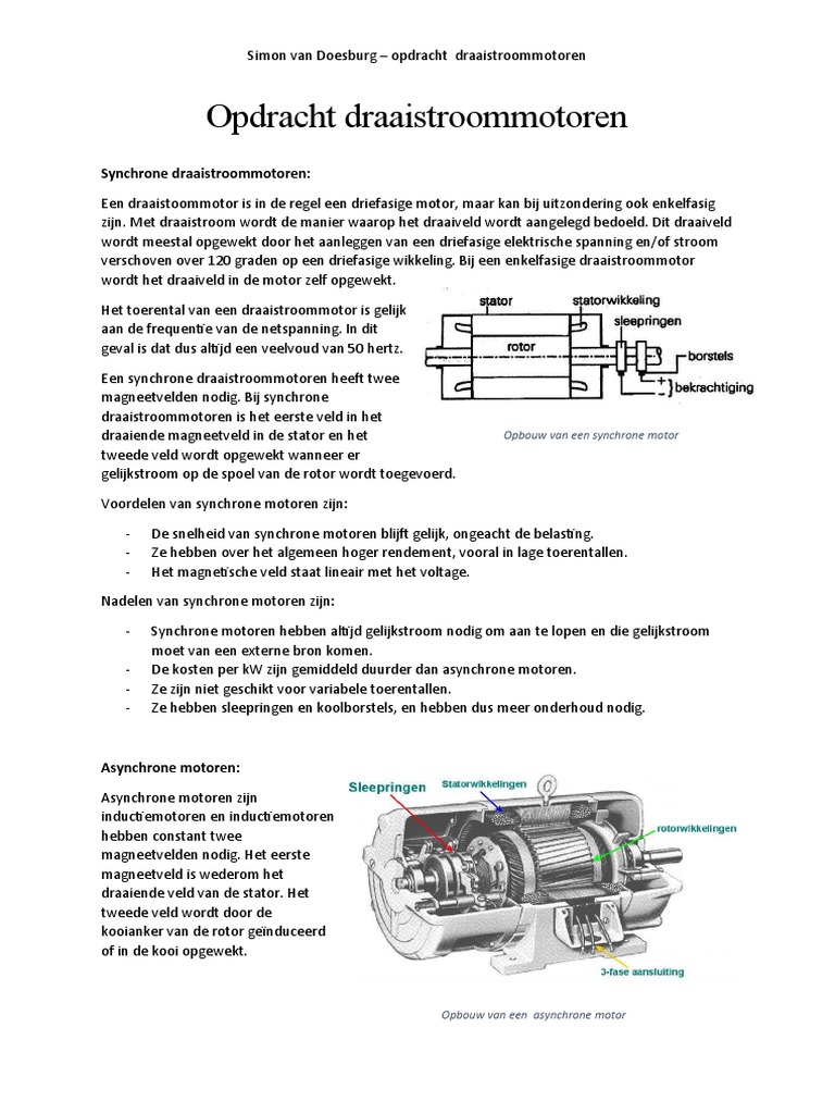 Verslag Draaistroommotoren | PDF