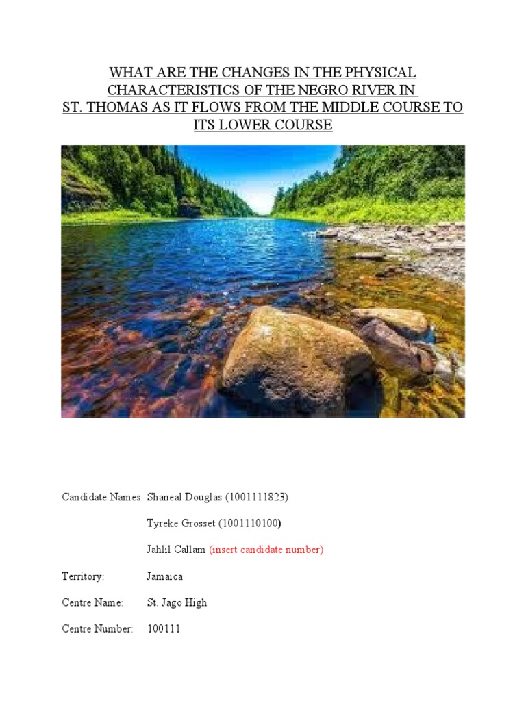 Geography Sample SBA | PDF | River | Rock (Geology)