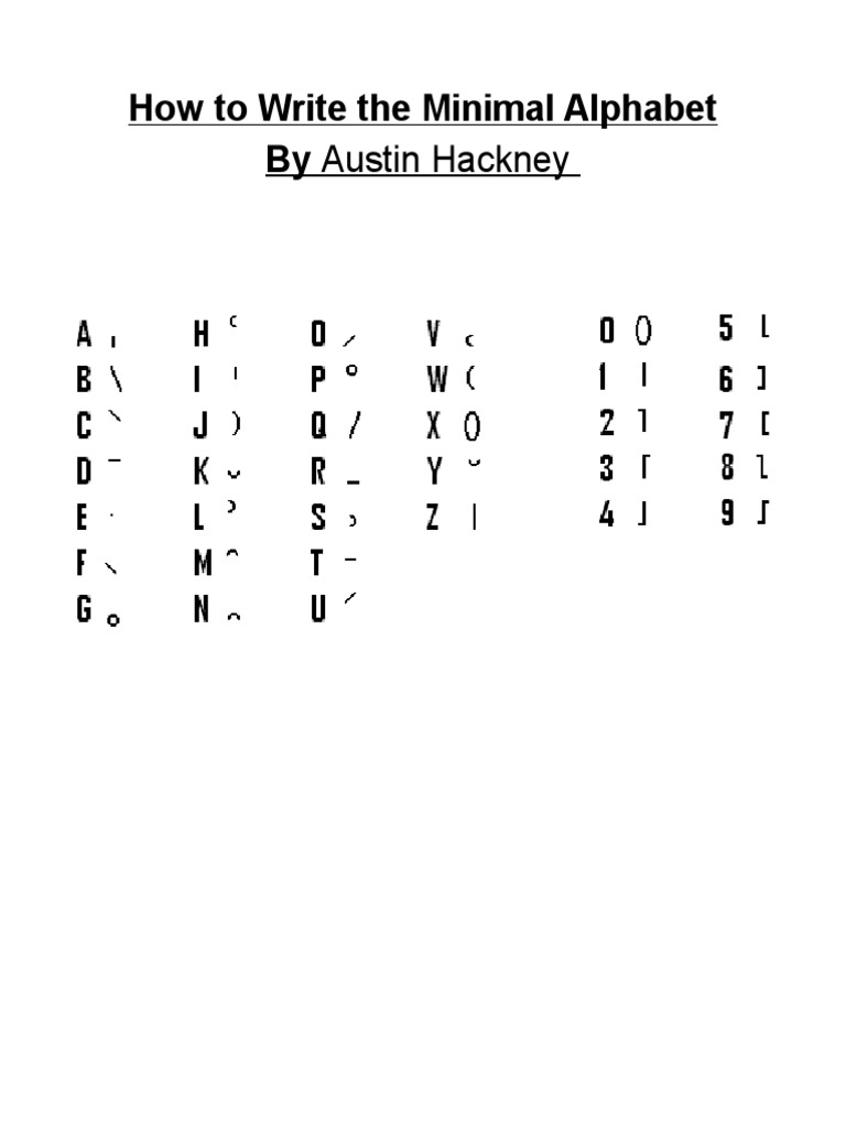 Deciphering The Minimal Alphabet: A Guide to Learning and Using David ...