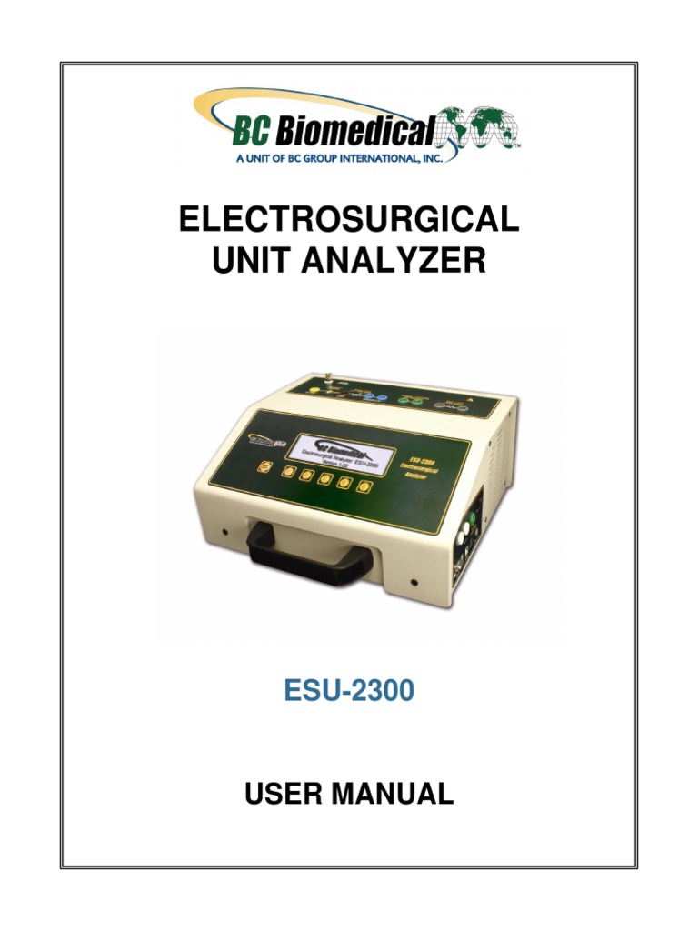 ESU-2300 User Manual | PDF | Parameter (Computer Programming ...