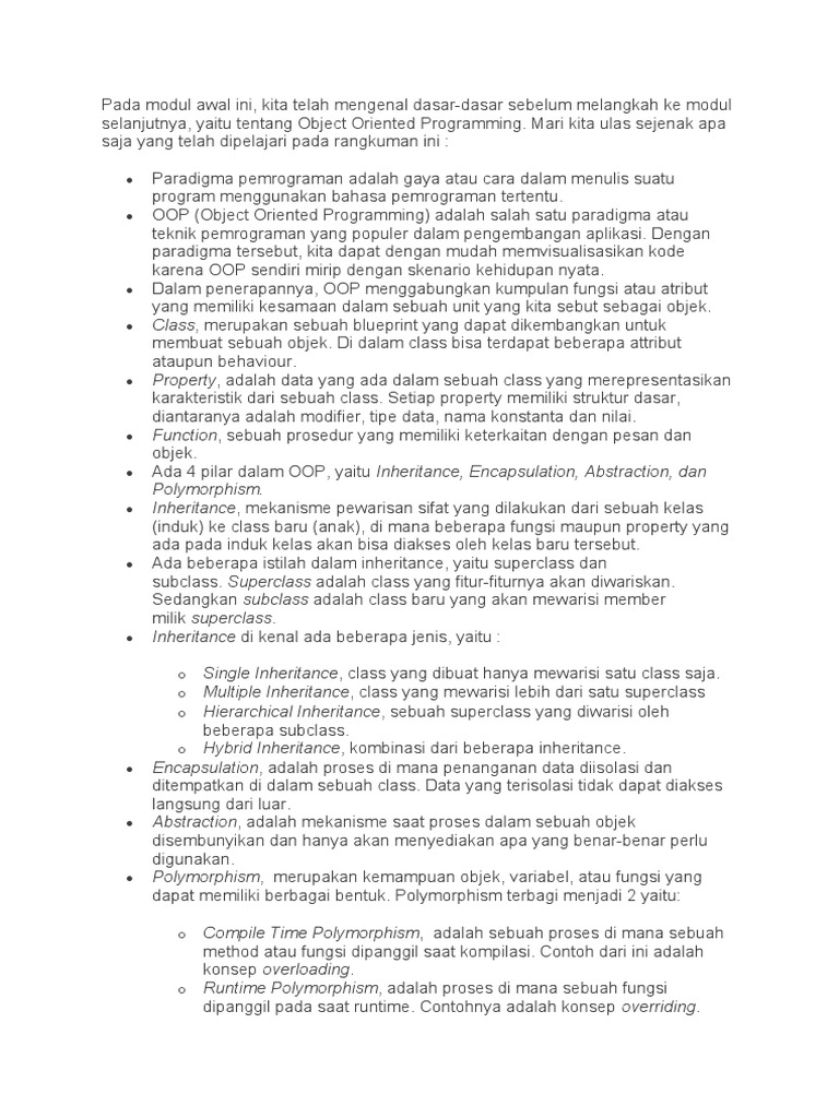 Belajar OOP | PDF