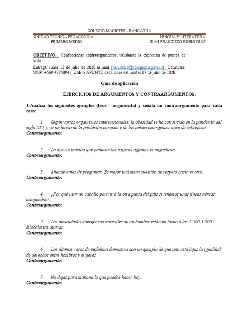 Contraargumentos | PDF | Política (general)