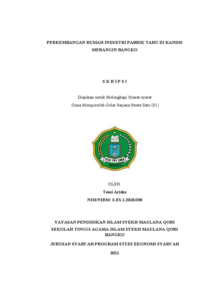 Contoh Proposal Mini Letisia-1 | PDF