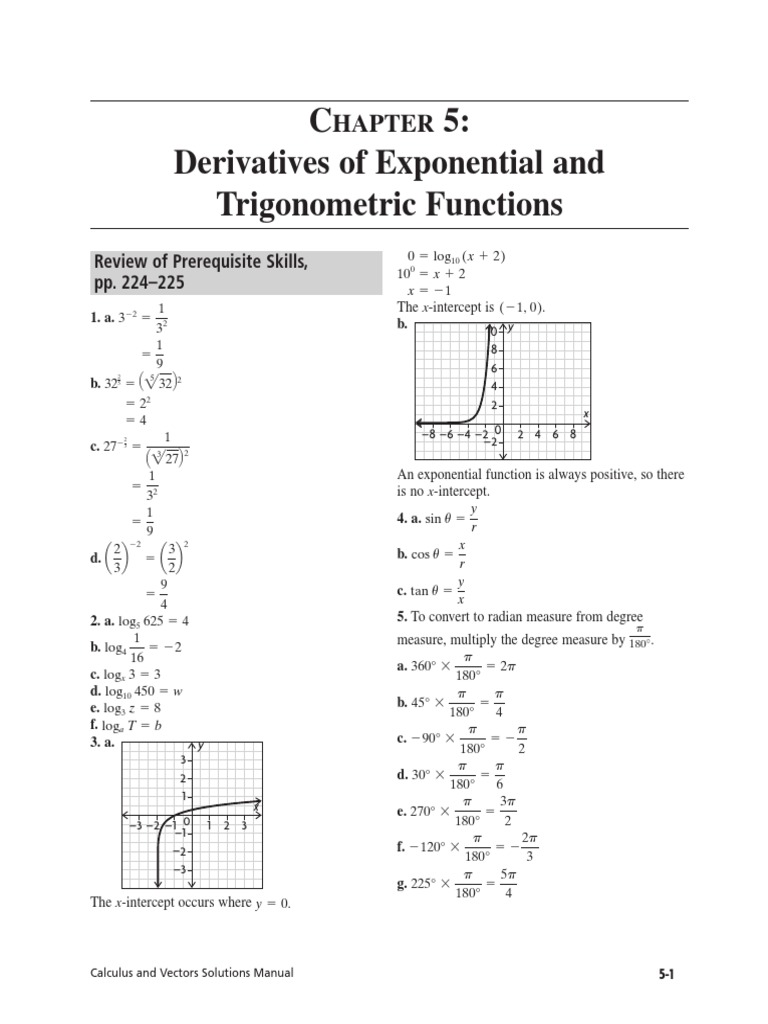 Mcv4u CH 5 Nelson Solutions | PDF | Special Functions | Trigonometric ...