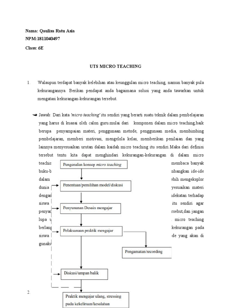 UTS MICRO TEACHING-dikonversi | PDF