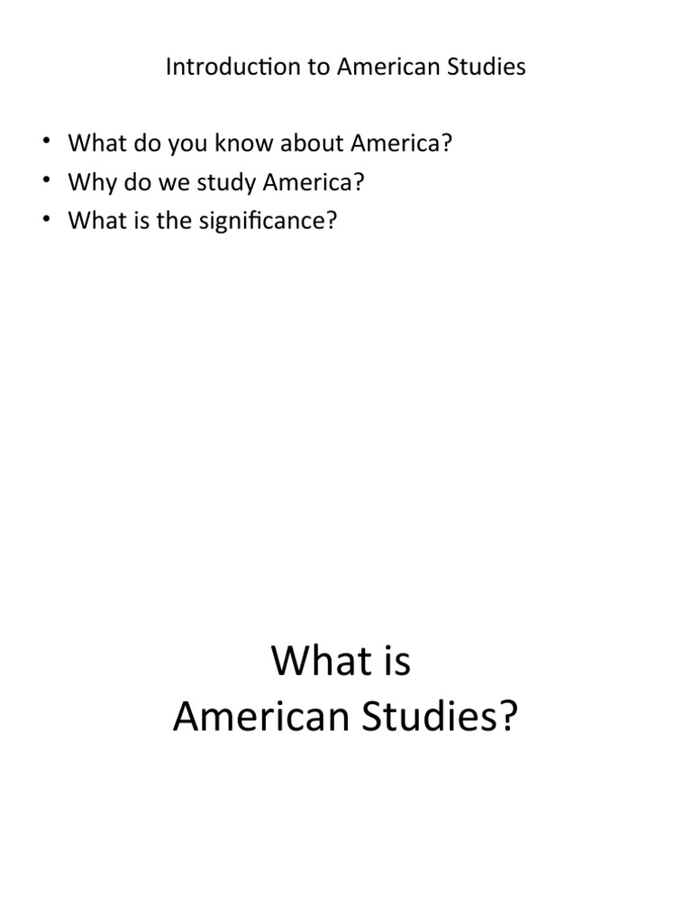 Introduction To American Studies - Week I | PDF | Plymouth Colony | The ...