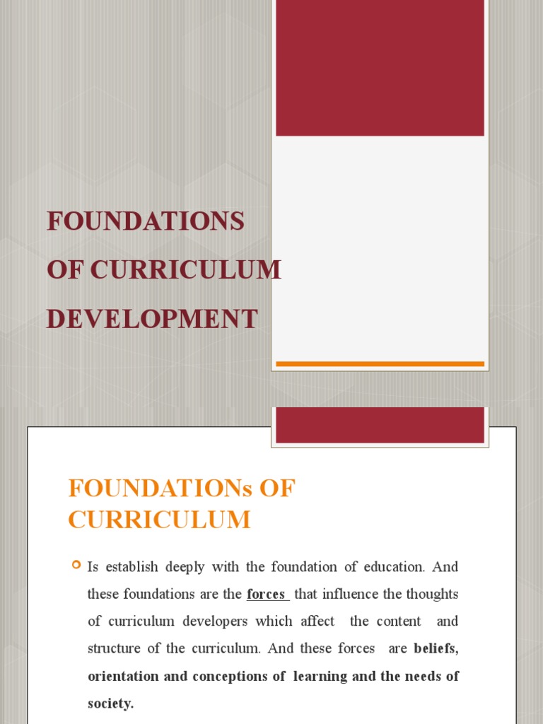 Foundations of Curriculum Development | PDF | Curriculum | Behaviorism