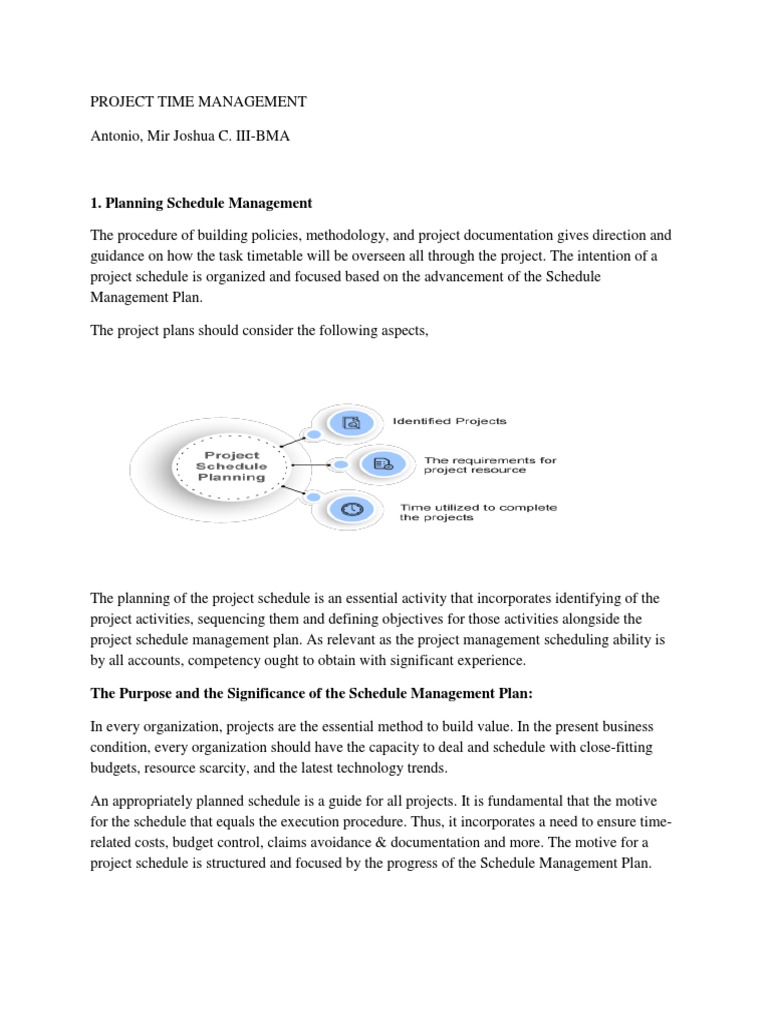 Project Time Management | PDF | Project Management | Business
