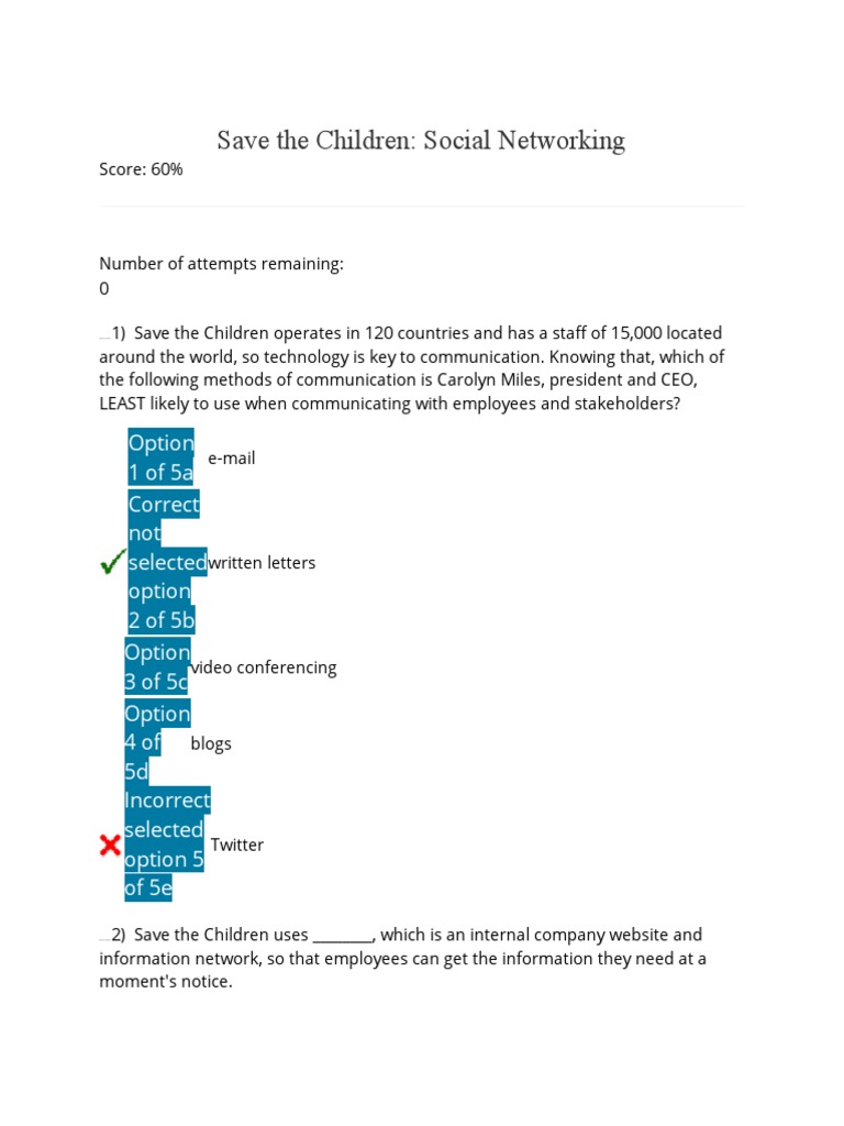 Save The Children: Social Networking | Download Free PDF | Internet ...