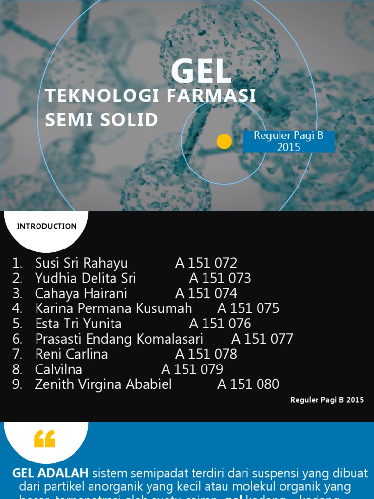 Sediaan Semi Solid - Gel | PDF