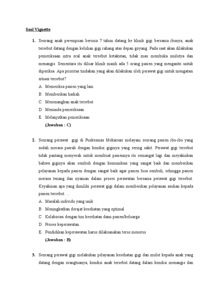 Soal Ranap | PDF | Kesehatan Holistik | Sains & Matematika
