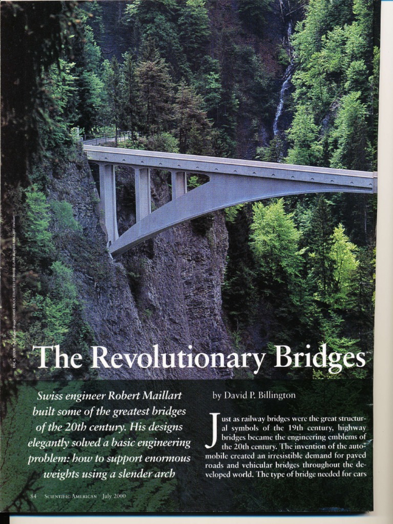 The Revolutionary Bridges of Robert Maillart | PDF | Bridge | Bending
