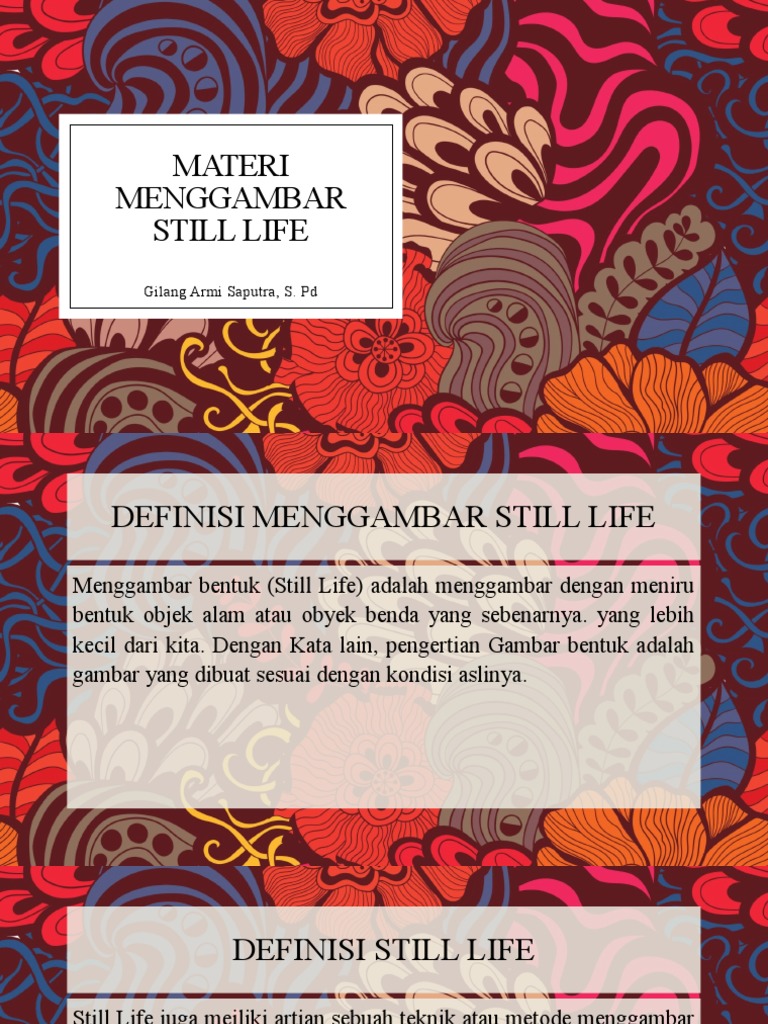 Teknik dan Prinsip Menggambar Still Life | PDF | Sains & Matematika