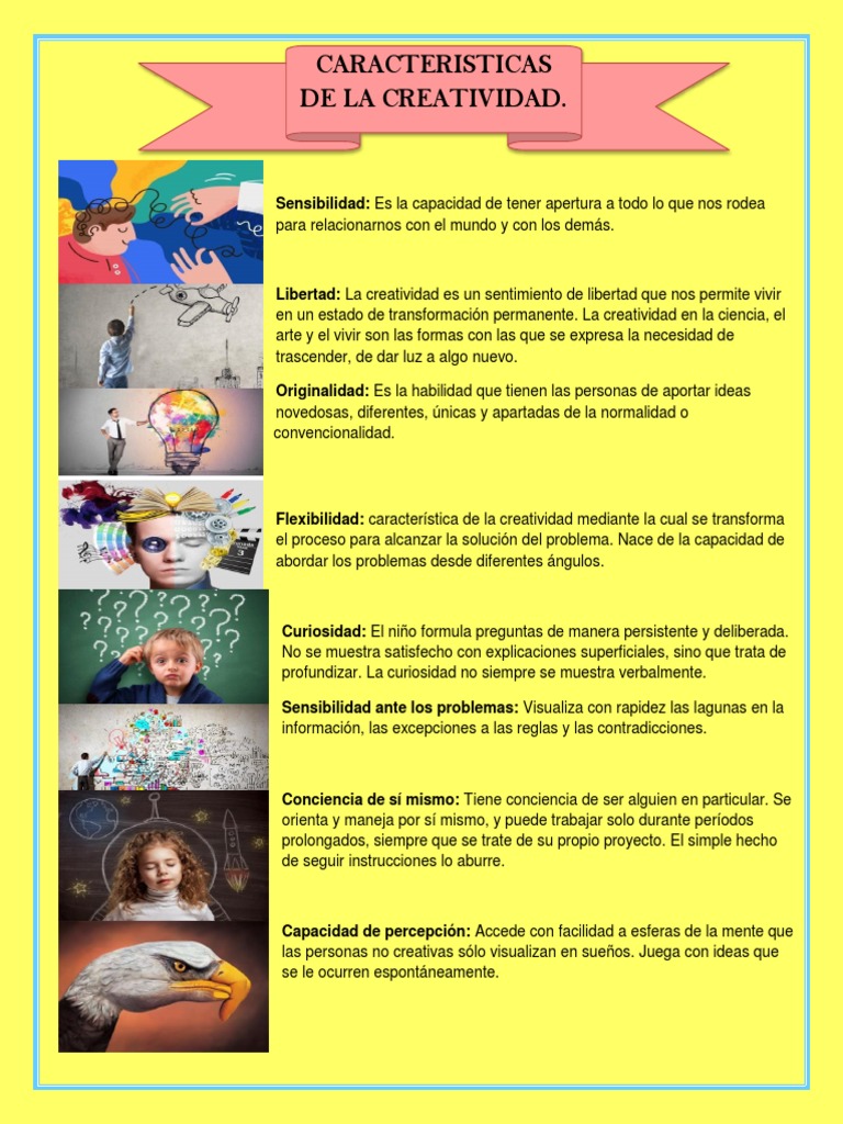 Características de la Creatividad | PDF