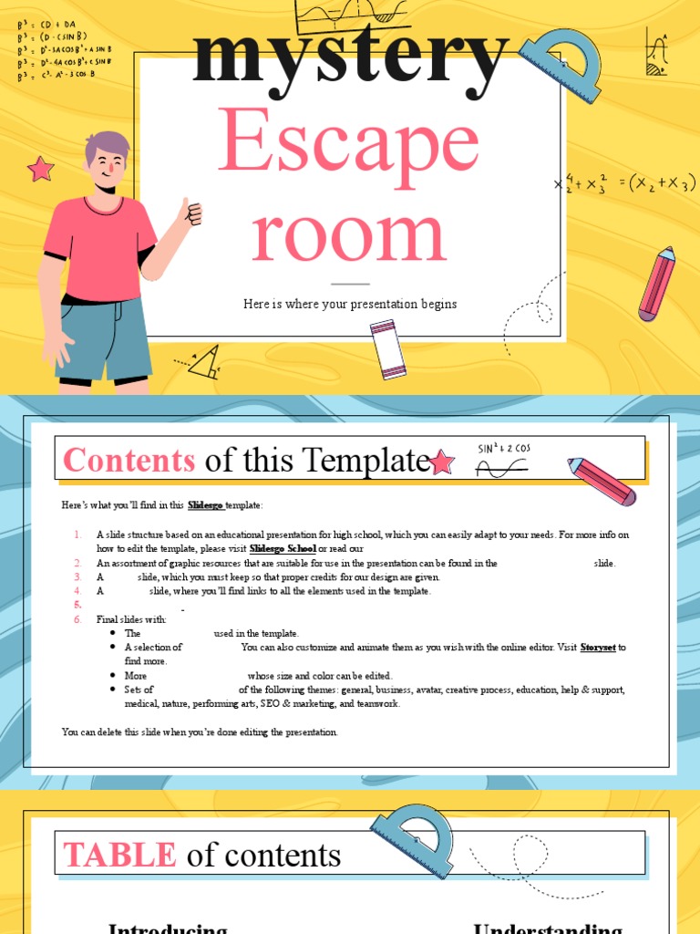 Math Mystery Escape Room by Slidesgo | PDF | Planets | Icon (Computing)