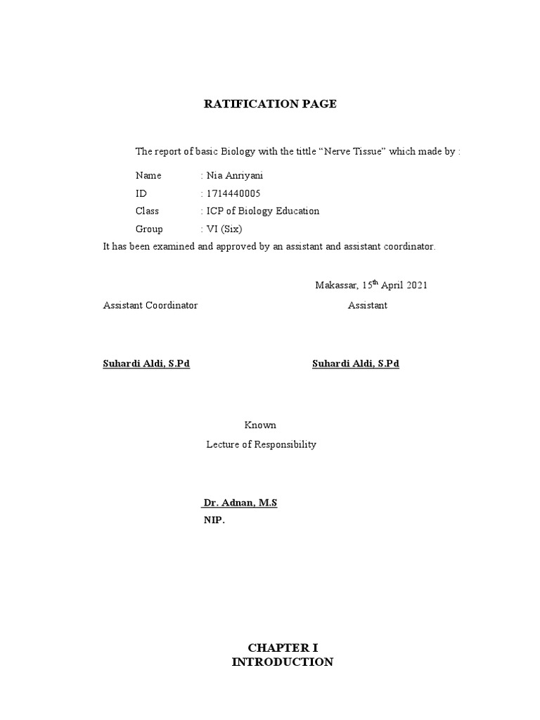 LAPORAN LENGKAP Jaringan Saraf | PDF | Neuron | Axon