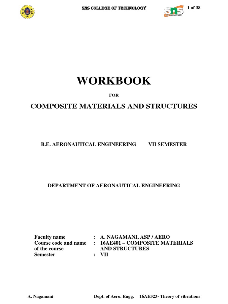 CMS WORKBOOK Complete Book | PDF | Composite Material | Young's Modulus