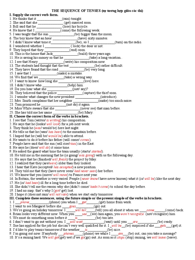 The Sequence of Tenses | PDF | Mark Twain