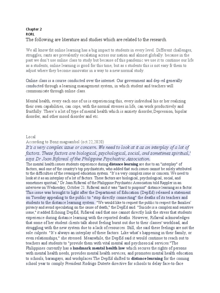 The Following Are Literature and Studies Which Are Related To The ...