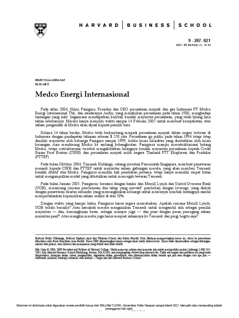 MedCo Energi International | PDF