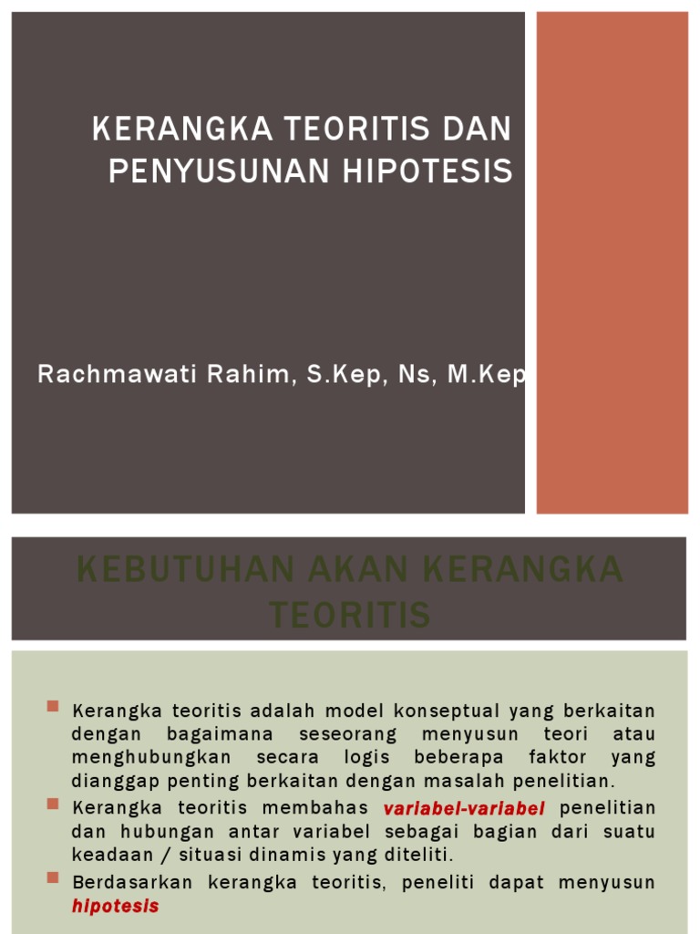 Kerangka Teoritis Dan Penyusunan Hipotesis-1 | PDF