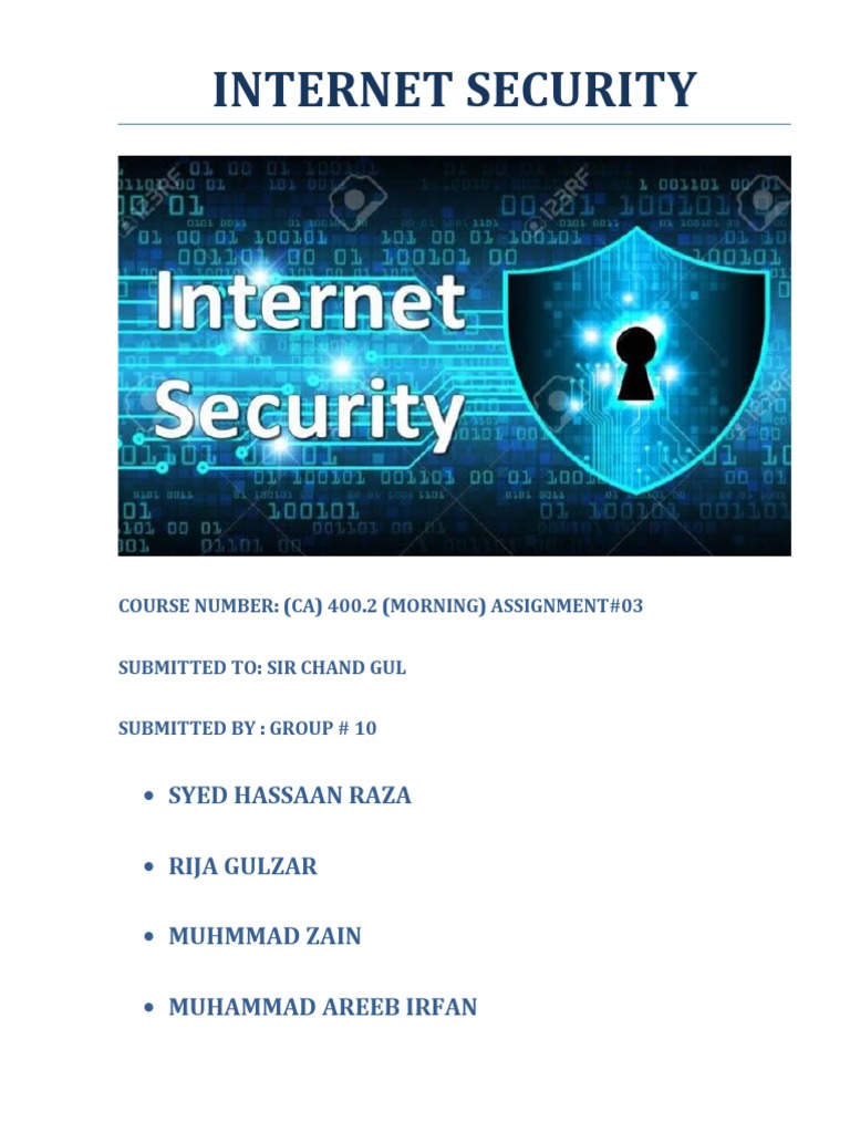 Internet Security Assignment 03 | PDF | Spyware | Malware