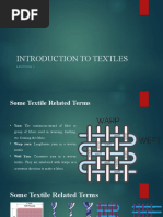 Glossary of Textile Terms | PDF | Yarn | Textiles