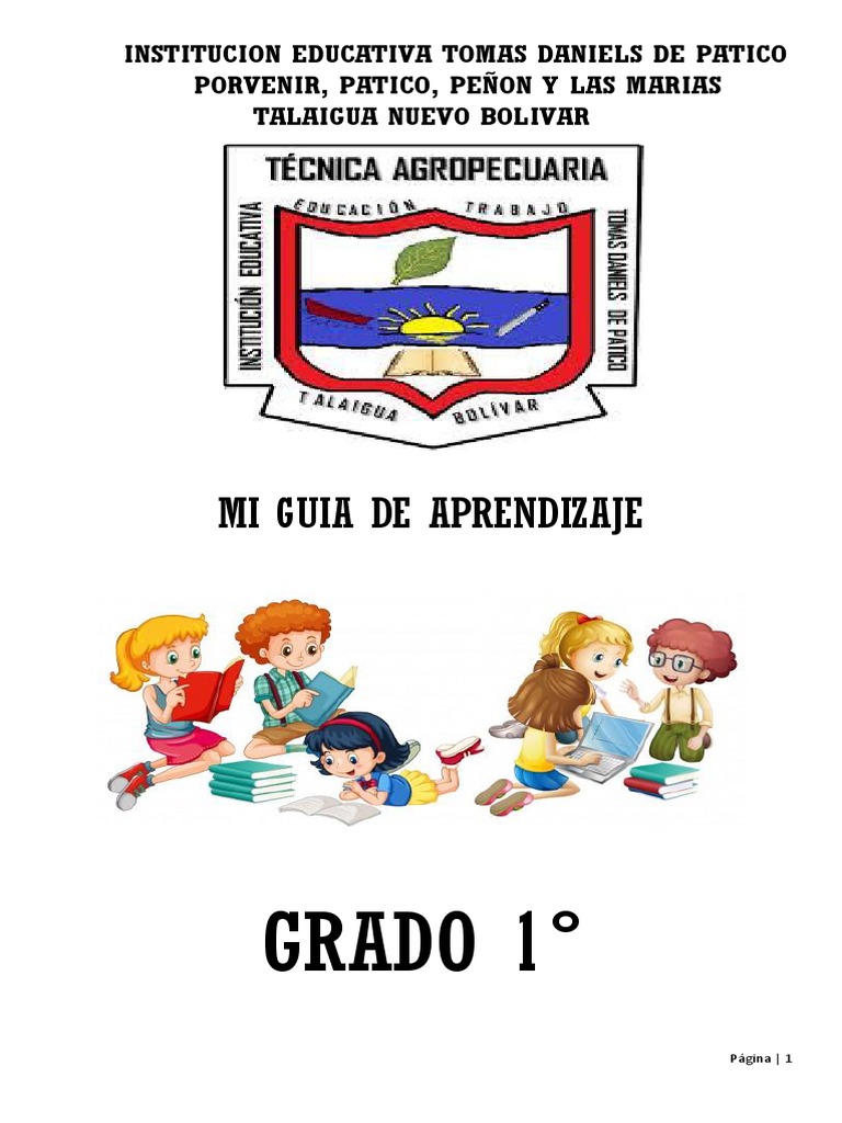 Guia de Aprendizaje Del Grado 1° de Primaria | PDF | Aprendizaje ...