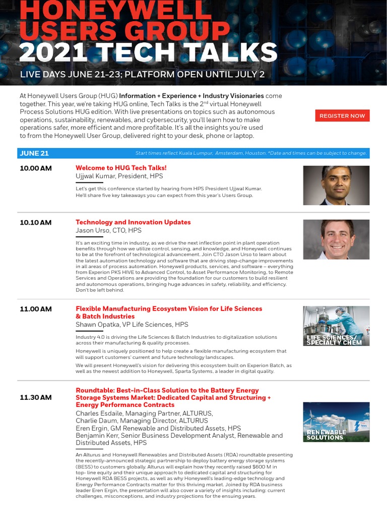 2021 HUG Tech Talks - High Level Agenda | PDF | Computer Security ...