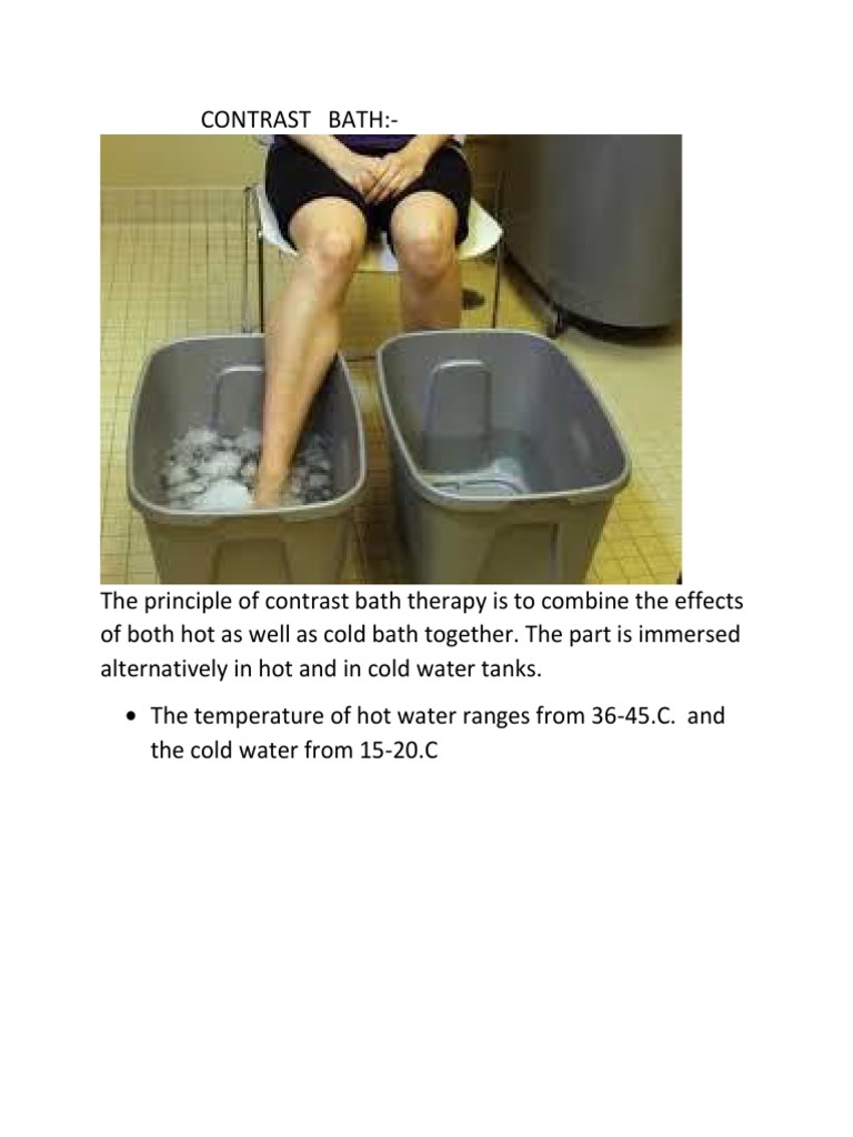 I Am Sharing 'Contrast Bath' With You | PDF | Wellness