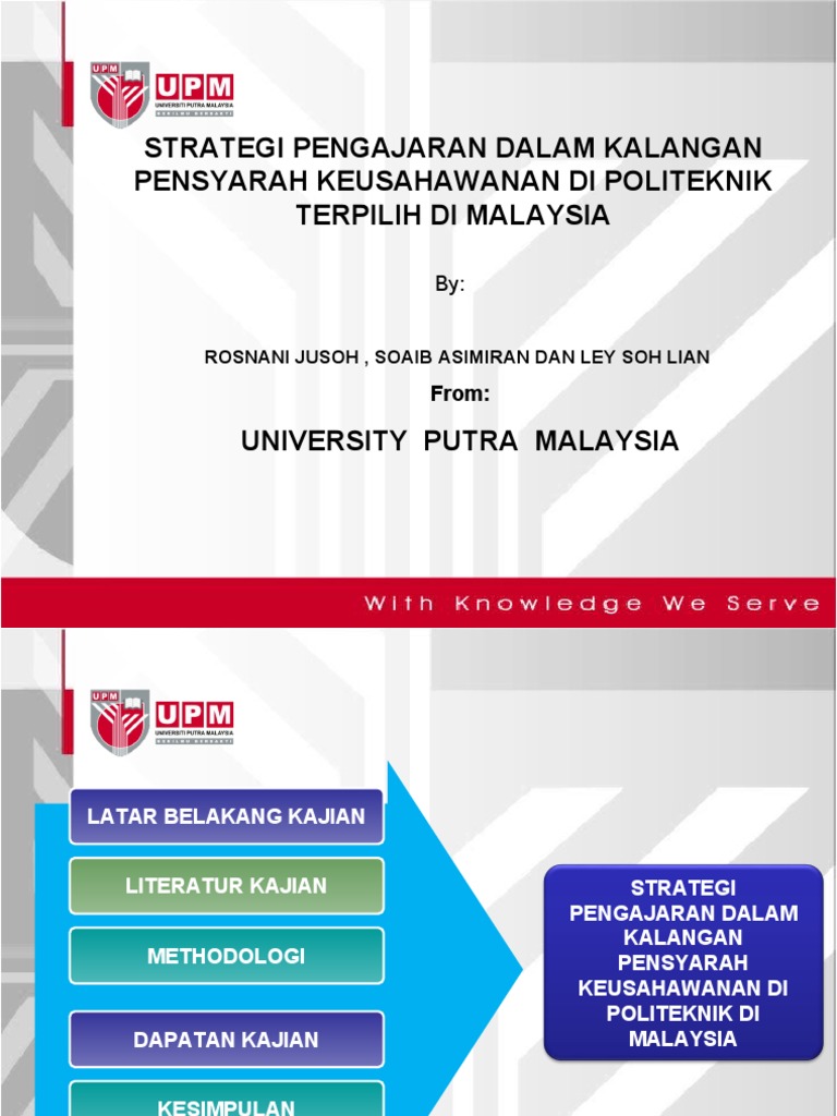 Contoh Slaid | PDF | Entrepreneurship | Affect (Psychology)