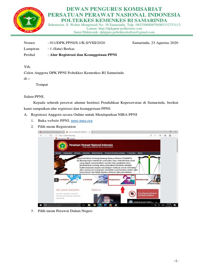 011-Alur Keanggotaan PPNI | PDF | Pengelolaan Keuangan & Uang | Hukum