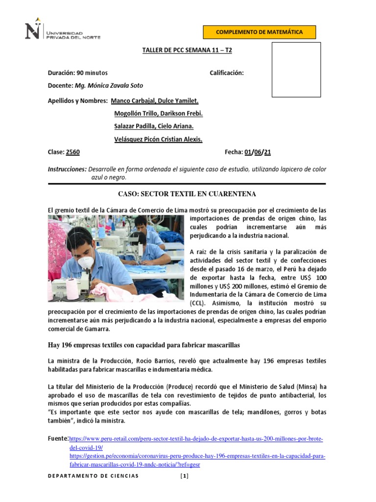 Complemento Mat | PDF | Industria textil | Industrias