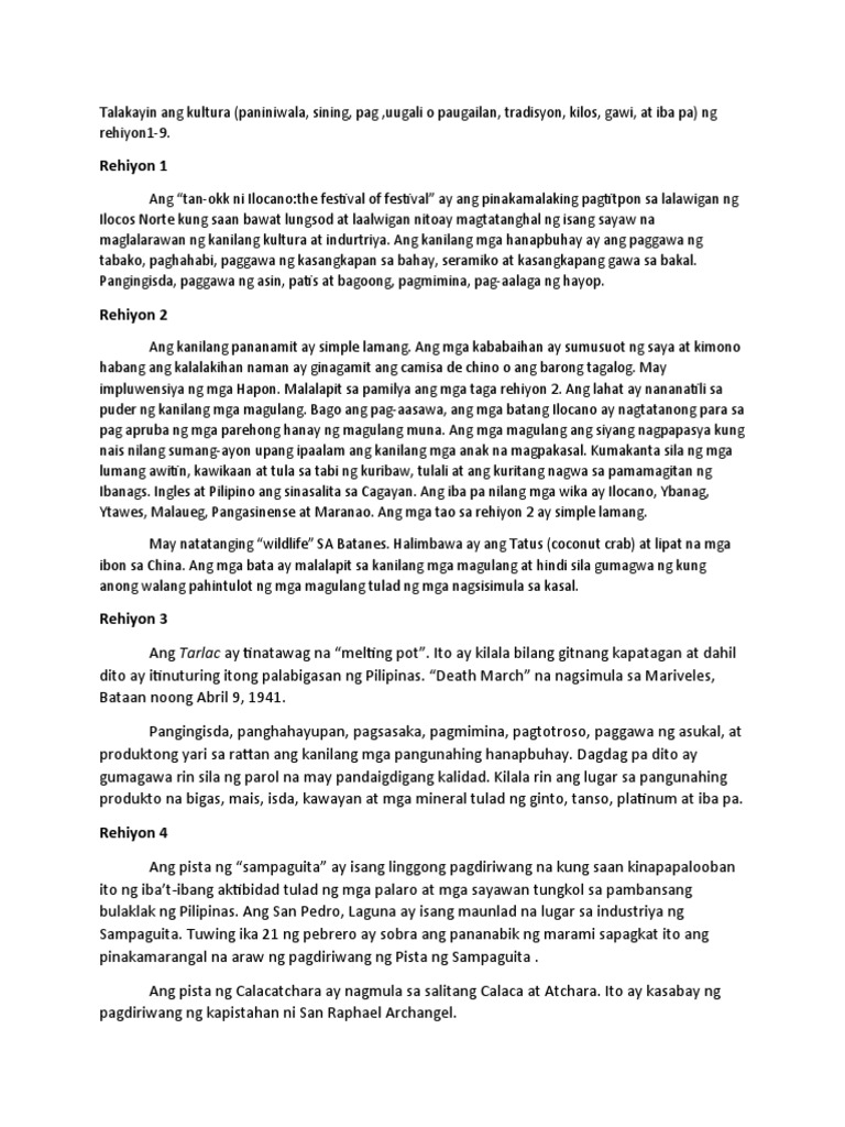 Talakayin Ang Kultura | PDF