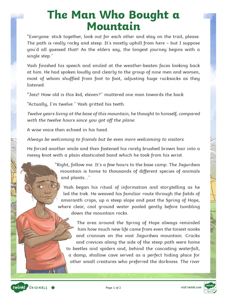 T TP 2548602 The Man Who Bought A Mountain Differentiated Reading ...