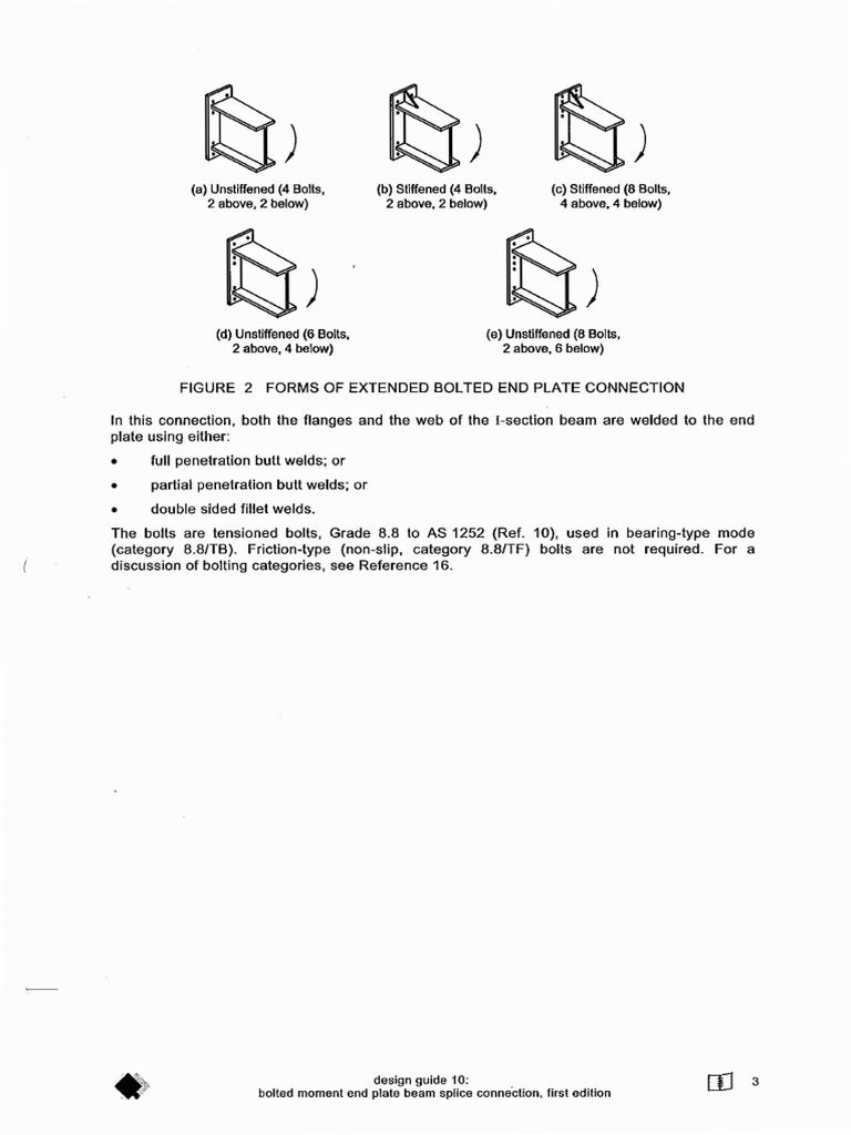 Bolted Moment End Plate Connection Guide | PDF | Technology & Engineering