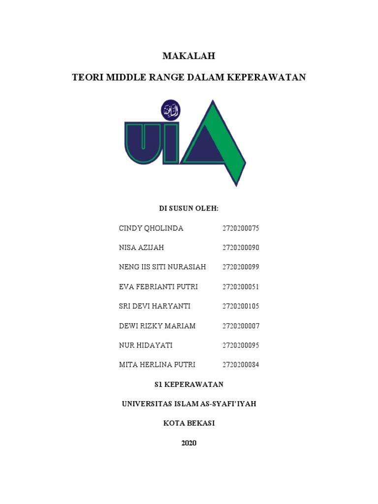 Makalah Teori Middle Range | PDF