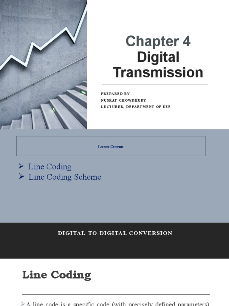 Slide On Line Coding | PDF | Bit Rate | Algorithms