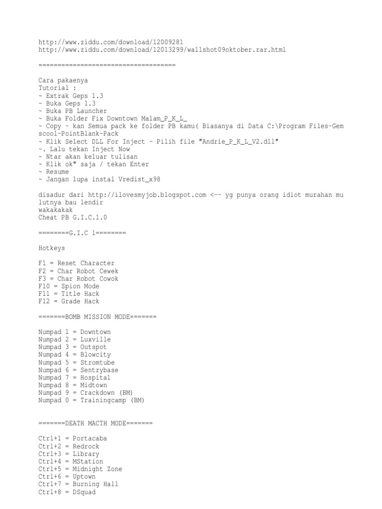 Wall Hack Point Blank | PDF | Software | System Software