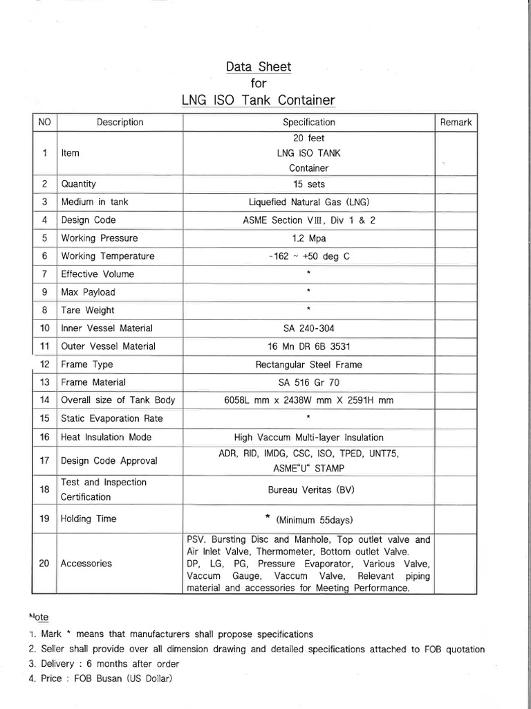 LNG Iso Tank Container | PDF
