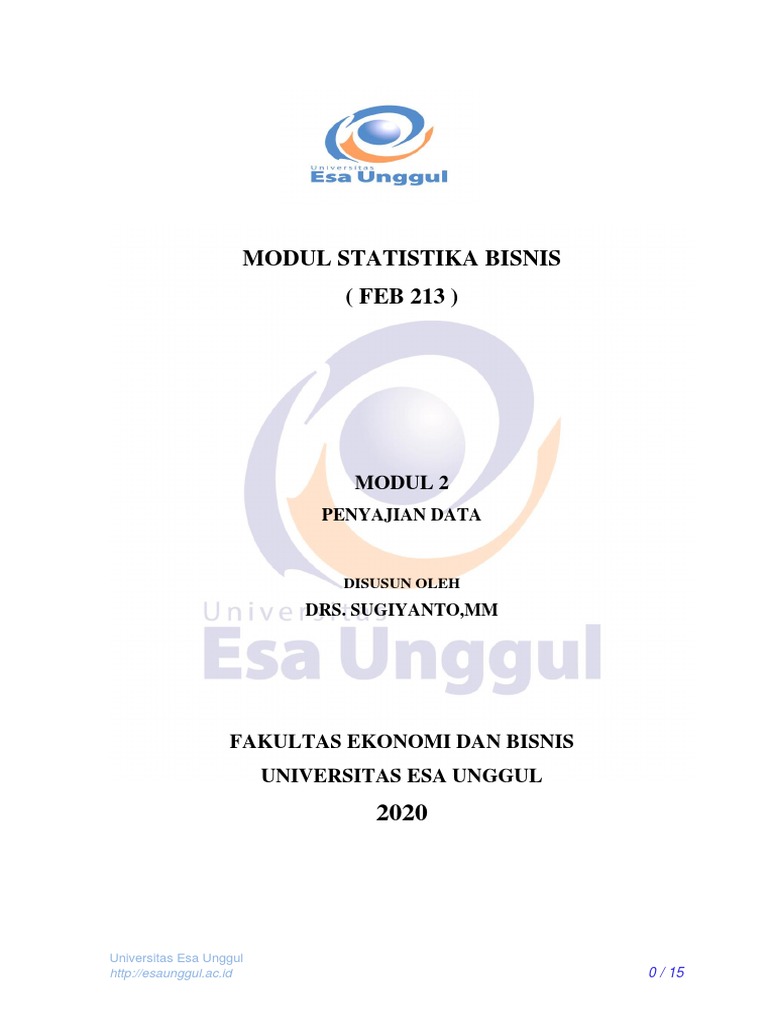 Modul 2 Statistika Bisnis | PDF | Metode & Bahan Ajar