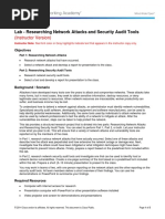 Researching Network Attacks and Security Audit Tools | PDF | Ip Address | Router (Computing)