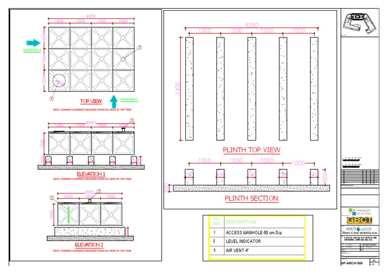 Shop Drawing GRP TANK | PDF | Civil Engineering